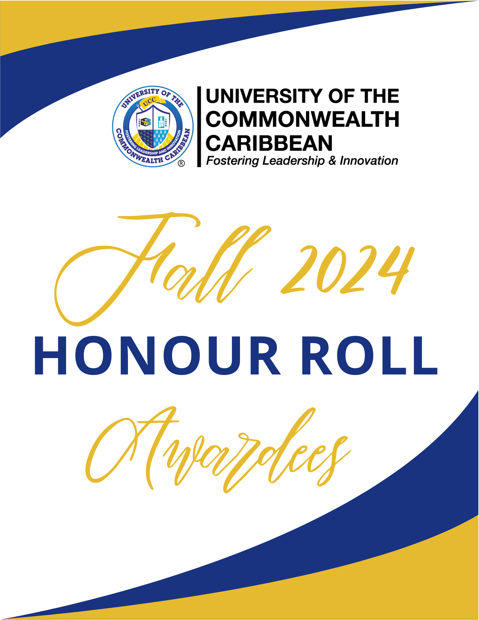 Fall 2024 Honour Roll List | University of the Commonwealth Caribbean